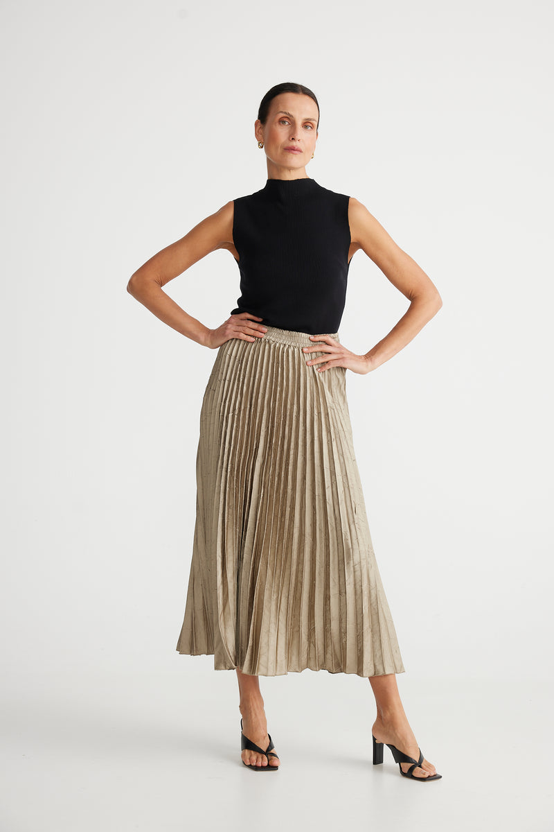 Sassi J BRAVE & TRUE Alias Pleated Skirt – Sassi J Fashion
